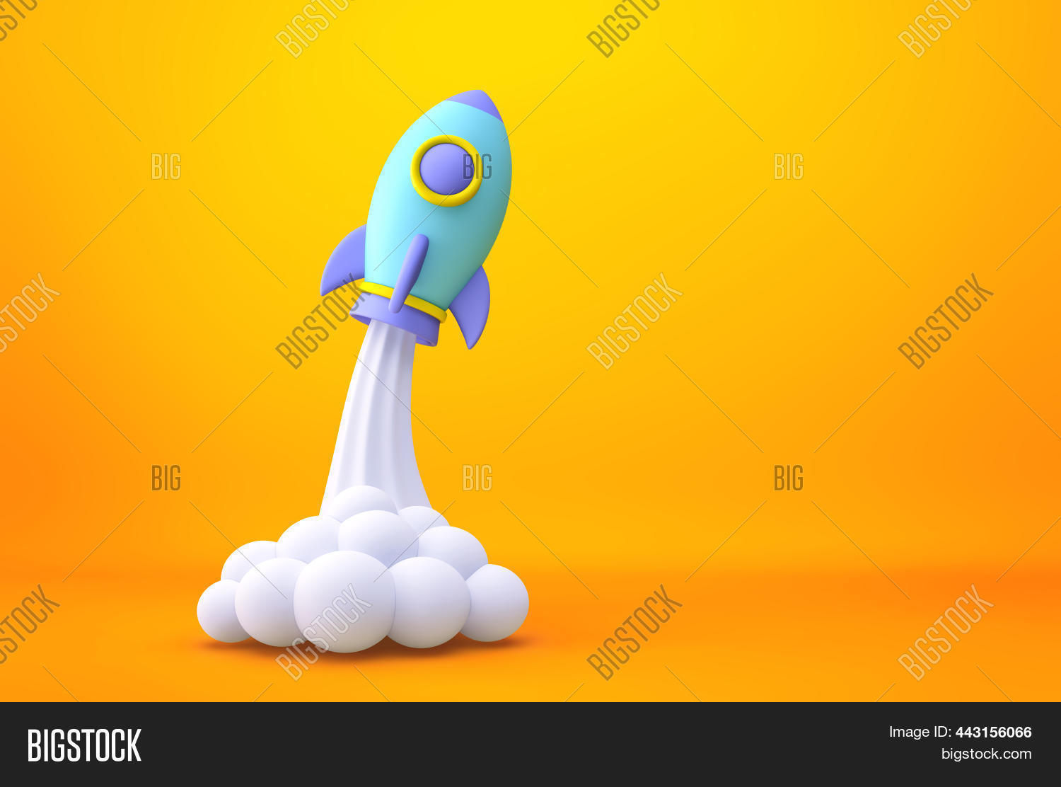 Cartoon Rocket Launch Image & Photo (Free Trial) | Bigstock