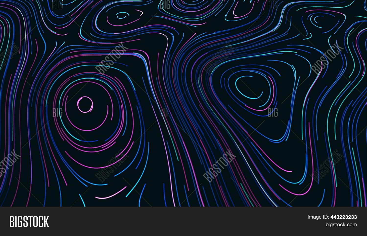 Topographic Map Neon Image & Photo (Free Trial) | Bigstock