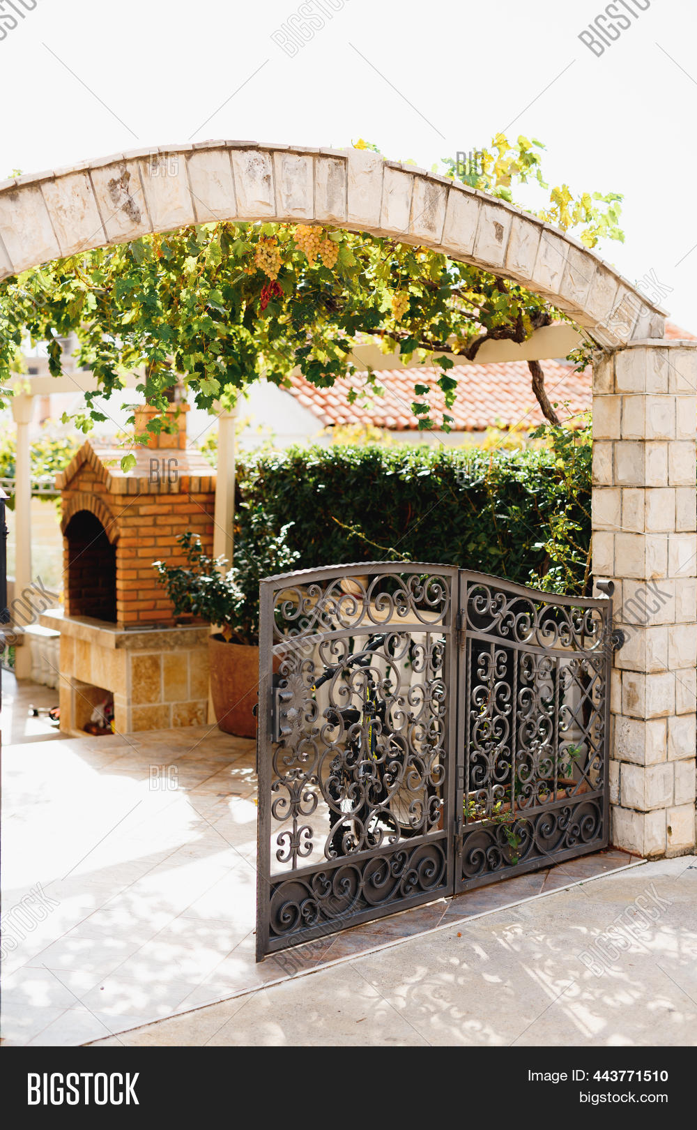 Forged Metal Gate Image & Photo (Free Trial) | Bigstock