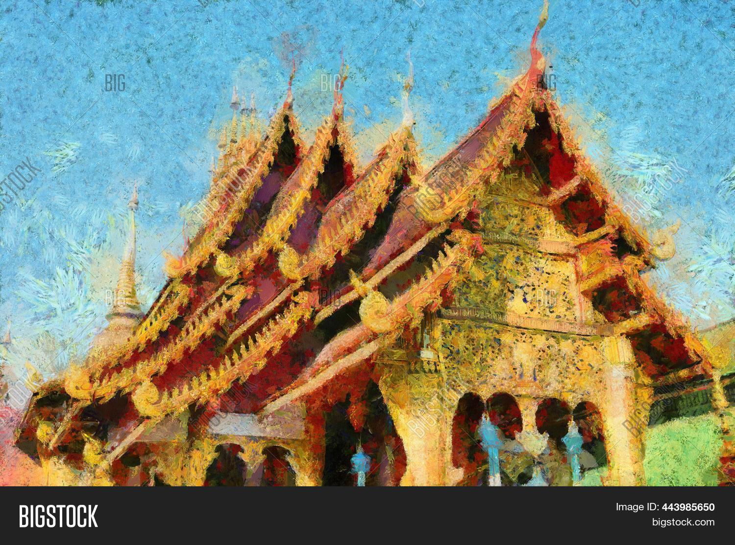 Ancient Temples, Art Image & Photo (Free Trial) | Bigstock