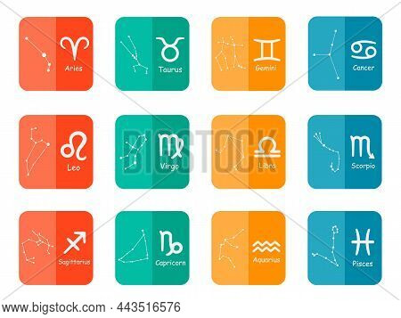 Zodiac Sign Symbols Vector & Photo (Free Trial) | Bigstock