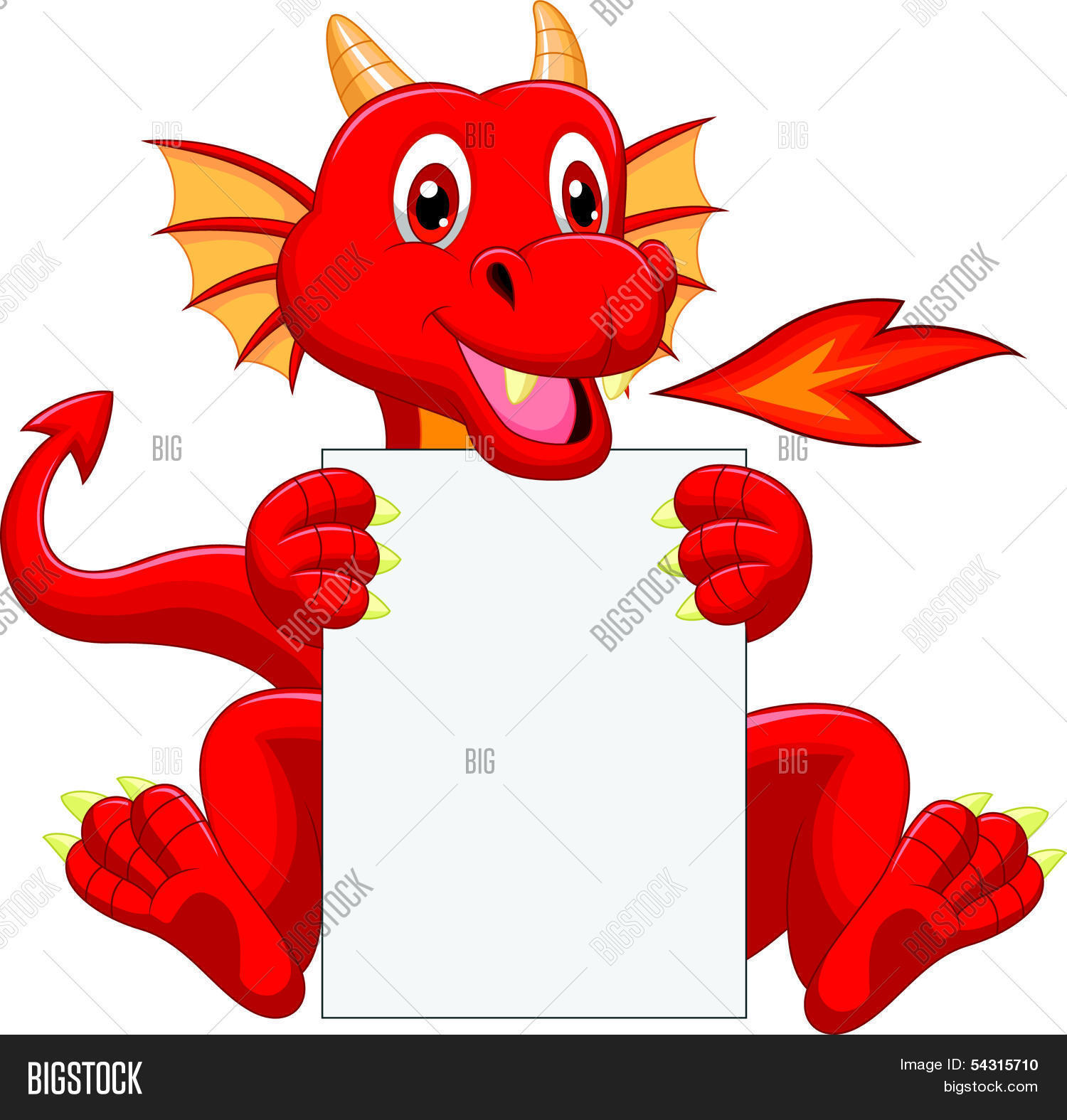 Cute Dragon Cartoon Vector & Photo (Free Trial) | Bigstock