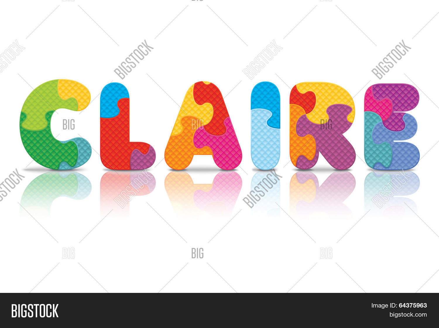 CLAIRE Written Vector & Photo (Free Trial) | Bigstock