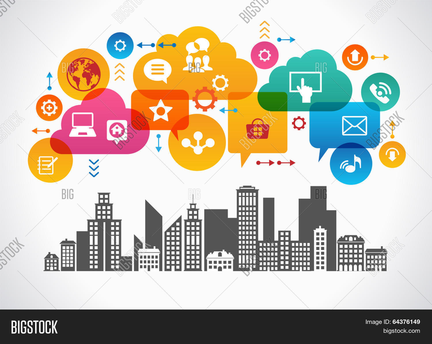 Digital Community. Vector & Photo (Free Trial) | Bigstock