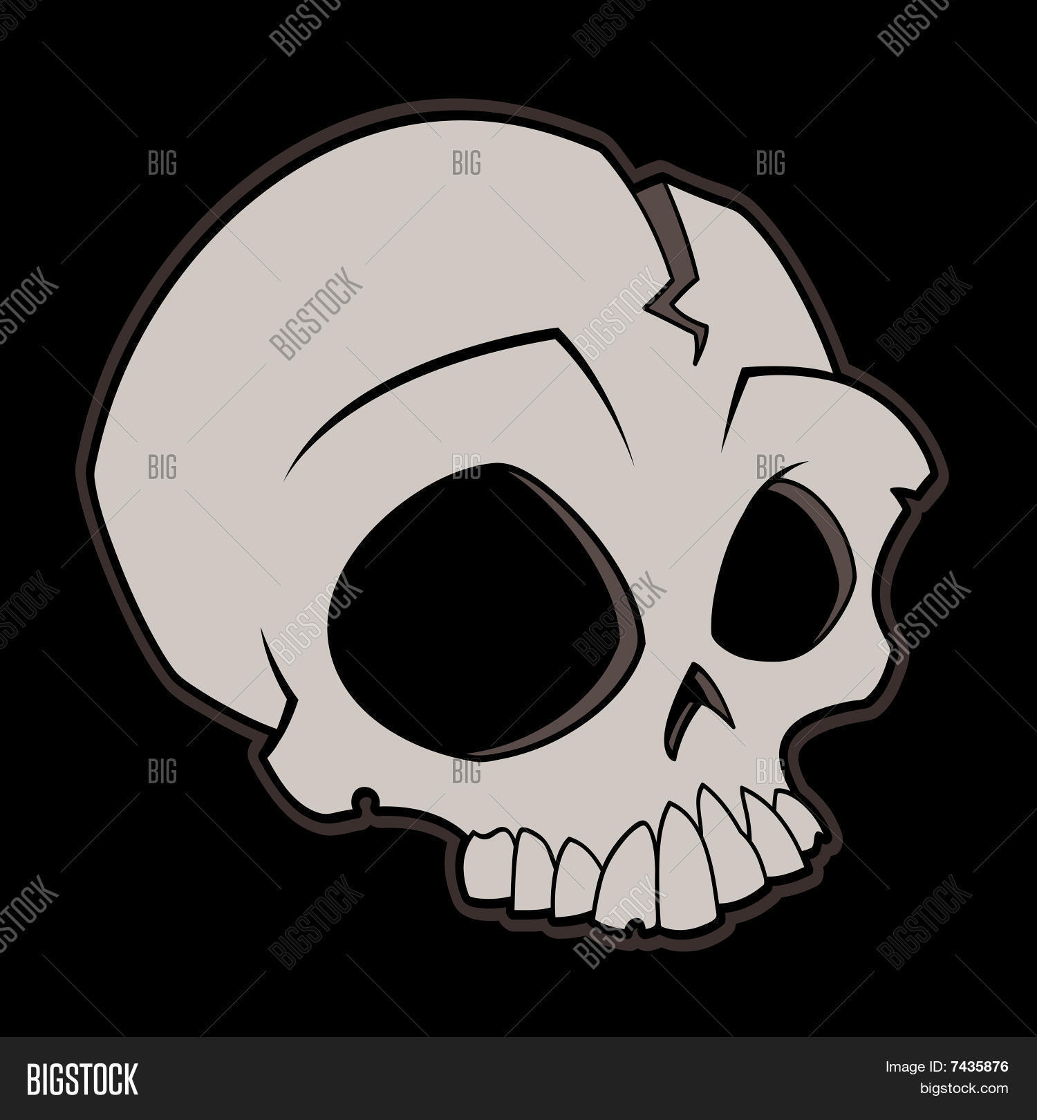 Cartoon Skull Vector & Photo (Free Trial) | Bigstock