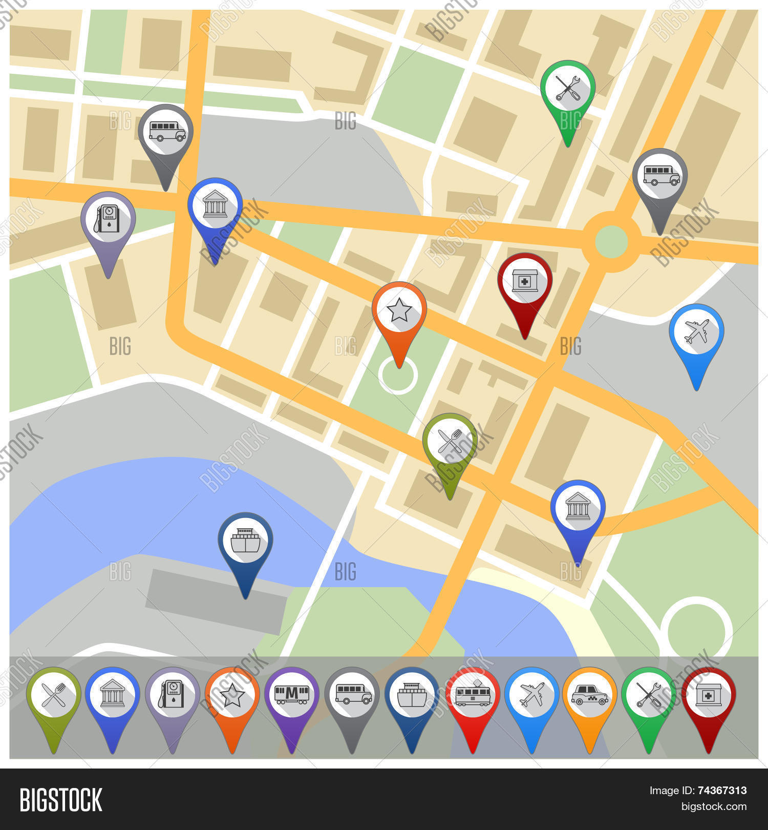 Map Gps Icons Vector & Photo (Free Trial) | Bigstock
