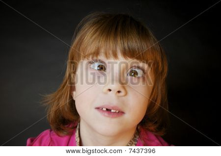 Cross Eyed Little Girl Image & Photo (Free Trial) | Bigstock