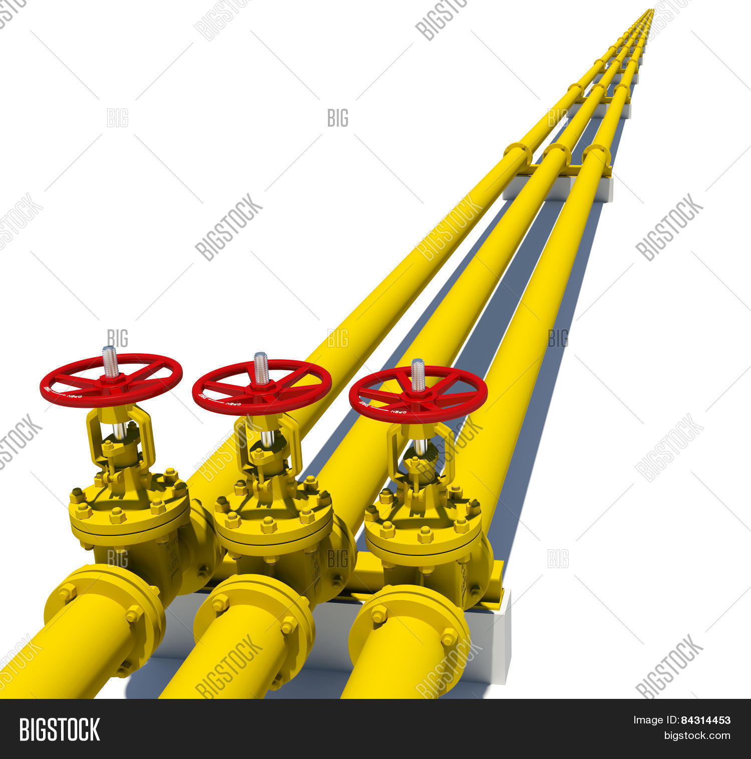 Three Yellow Pipes Image & Photo (Free Trial) | Bigstock