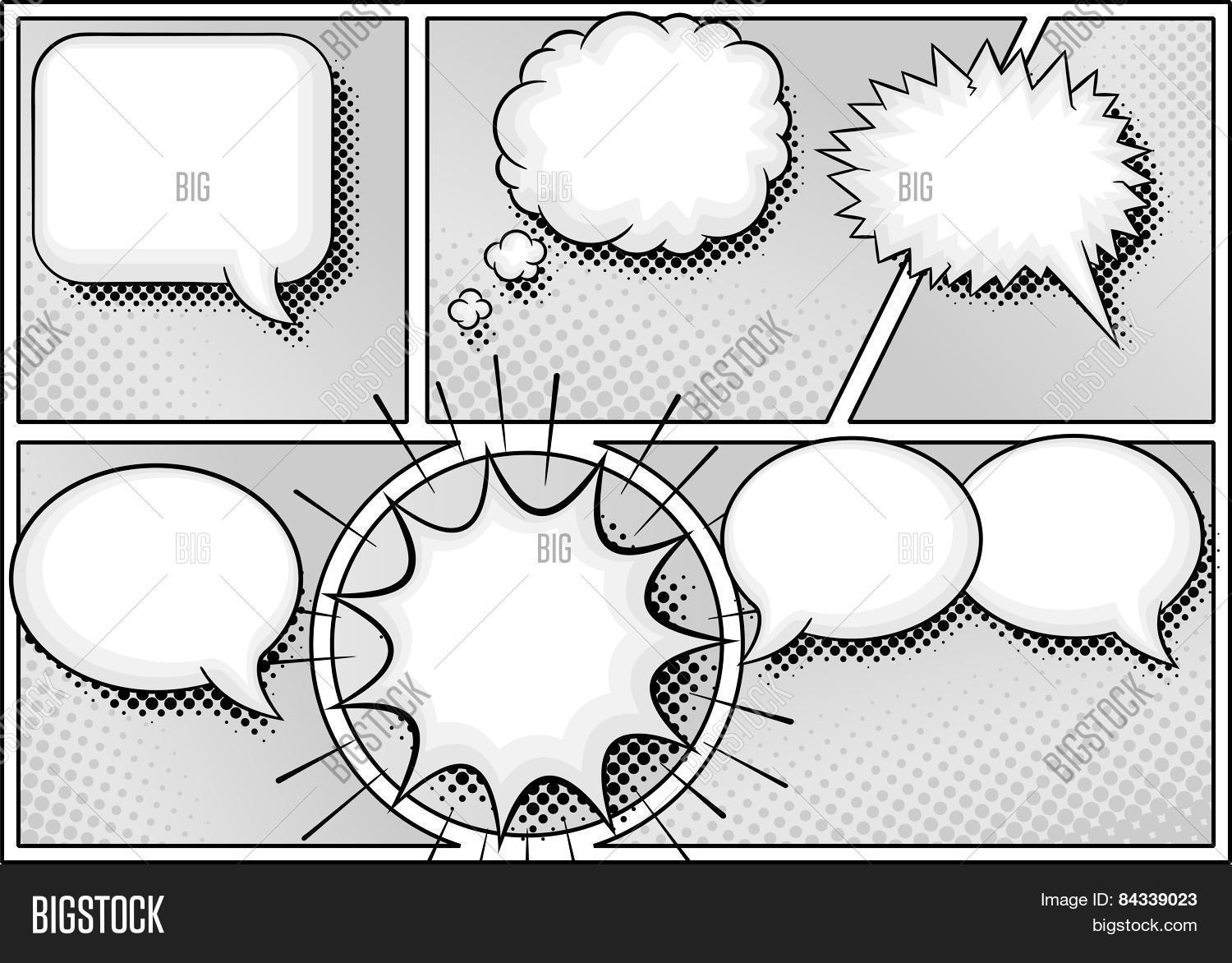 Comic Frames Vector & Photo (Free Trial) | Bigstock