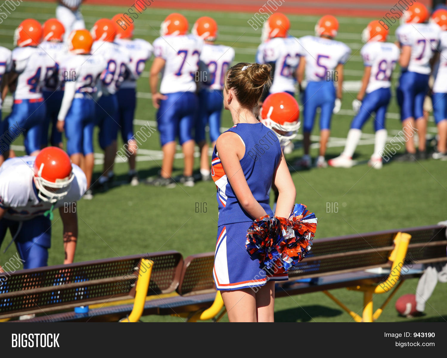 Cheerleader Football Image & Photo (Free Trial) | Bigstock