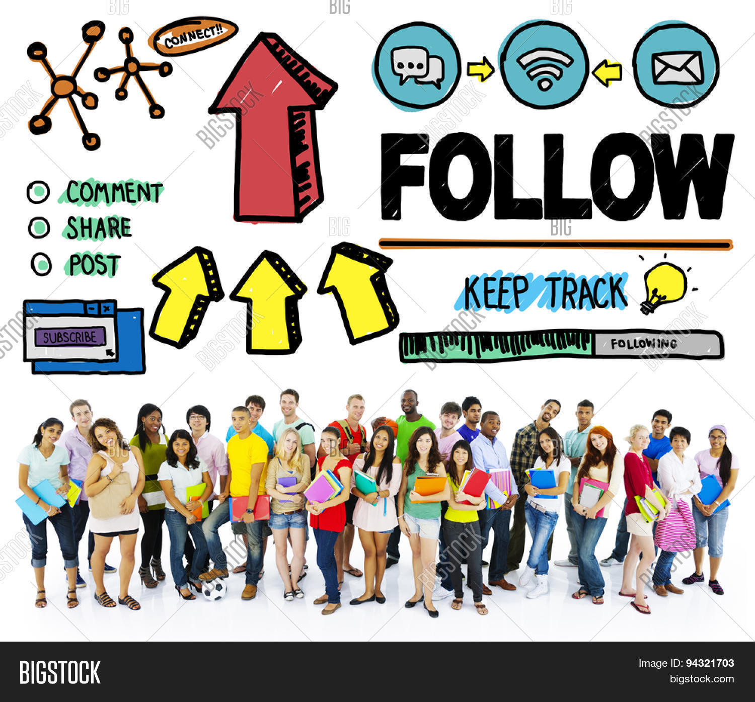 Follow Follower Image & Photo (Free Trial) | Bigstock