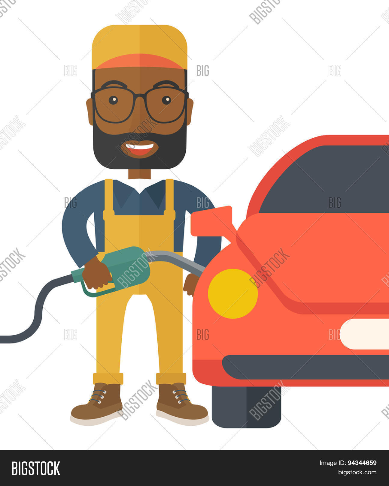 Happy Gasoline Boy Vector & Photo (Free Trial) | Bigstock