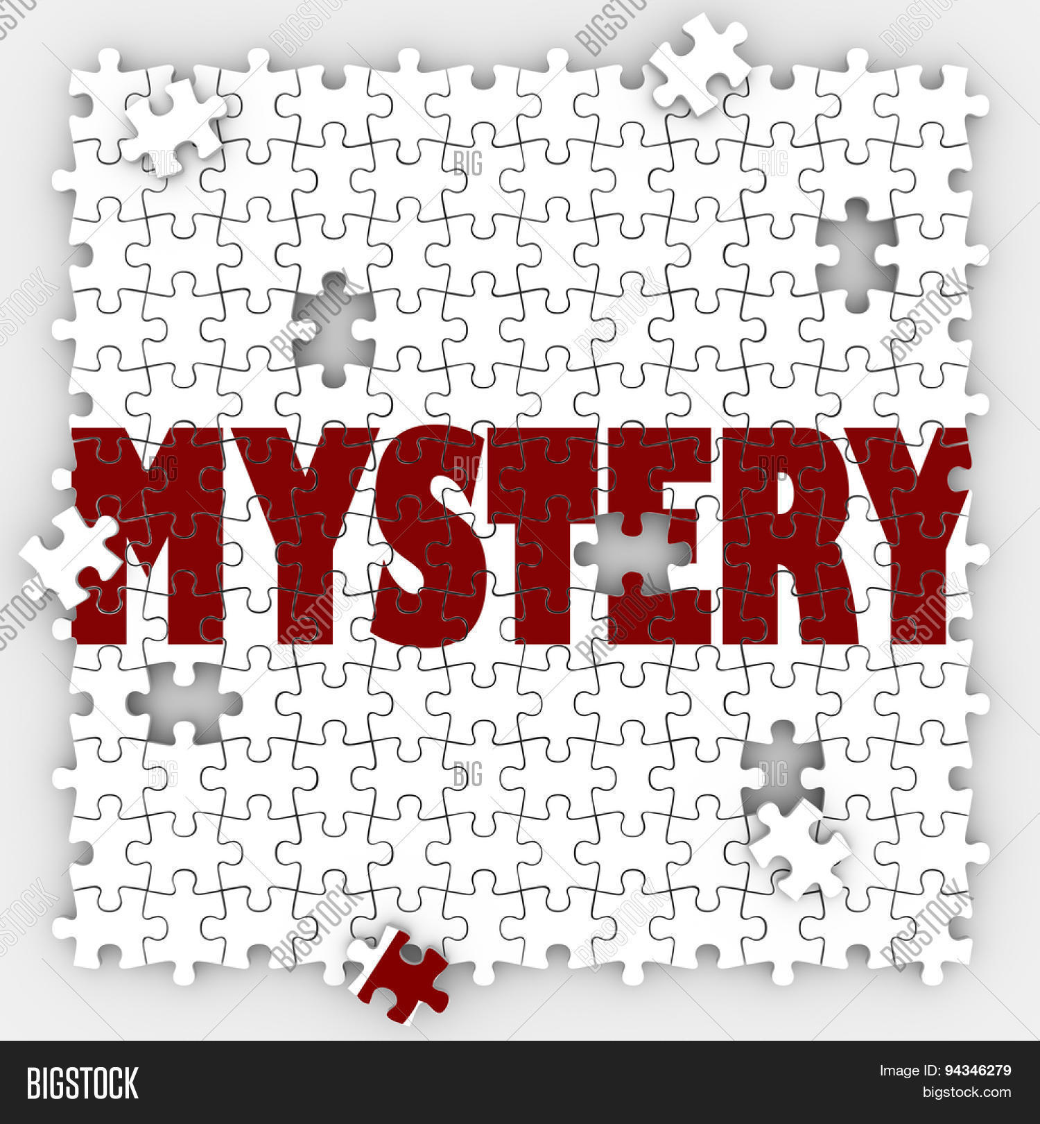 Mystery Word On Puzzle Image & Photo (Free Trial) | Bigstock