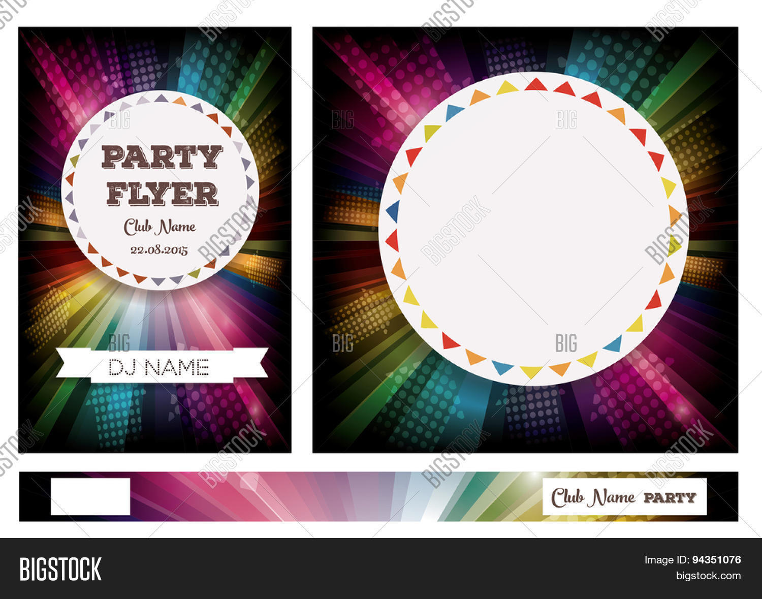 Club Flyers Copy Vector & Photo (Free Trial) | Bigstock