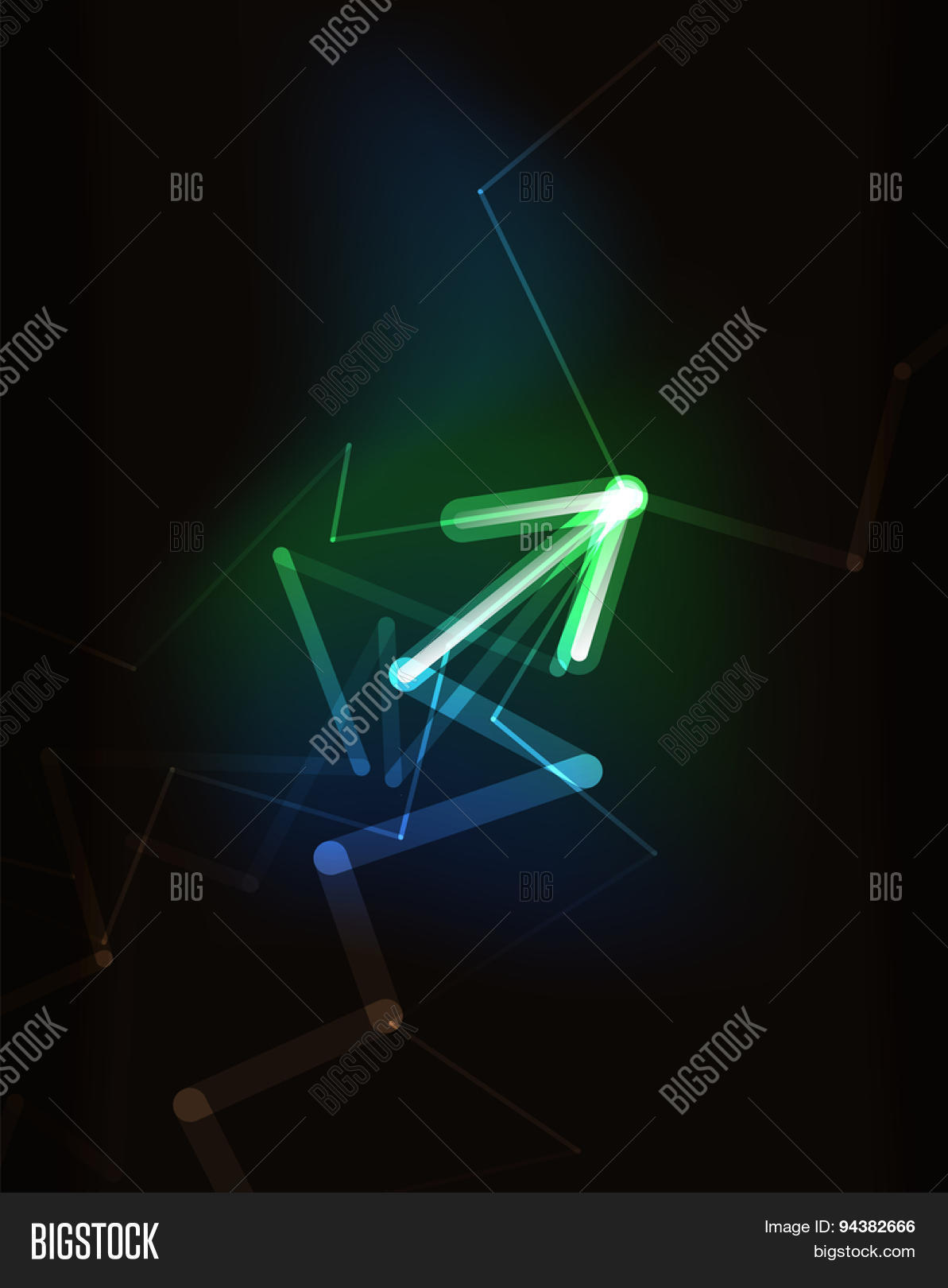 Glowing Arrow Vector & Photo (Free Trial) | Bigstock