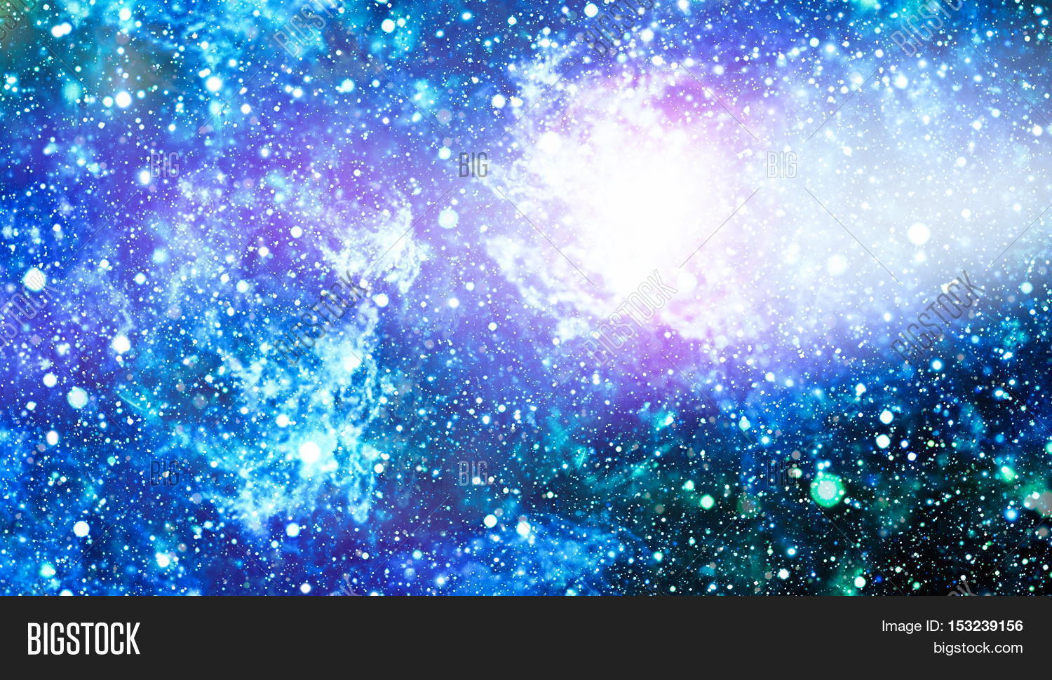 Blue Nebula Background Image & Photo (Free Trial) | Bigstock