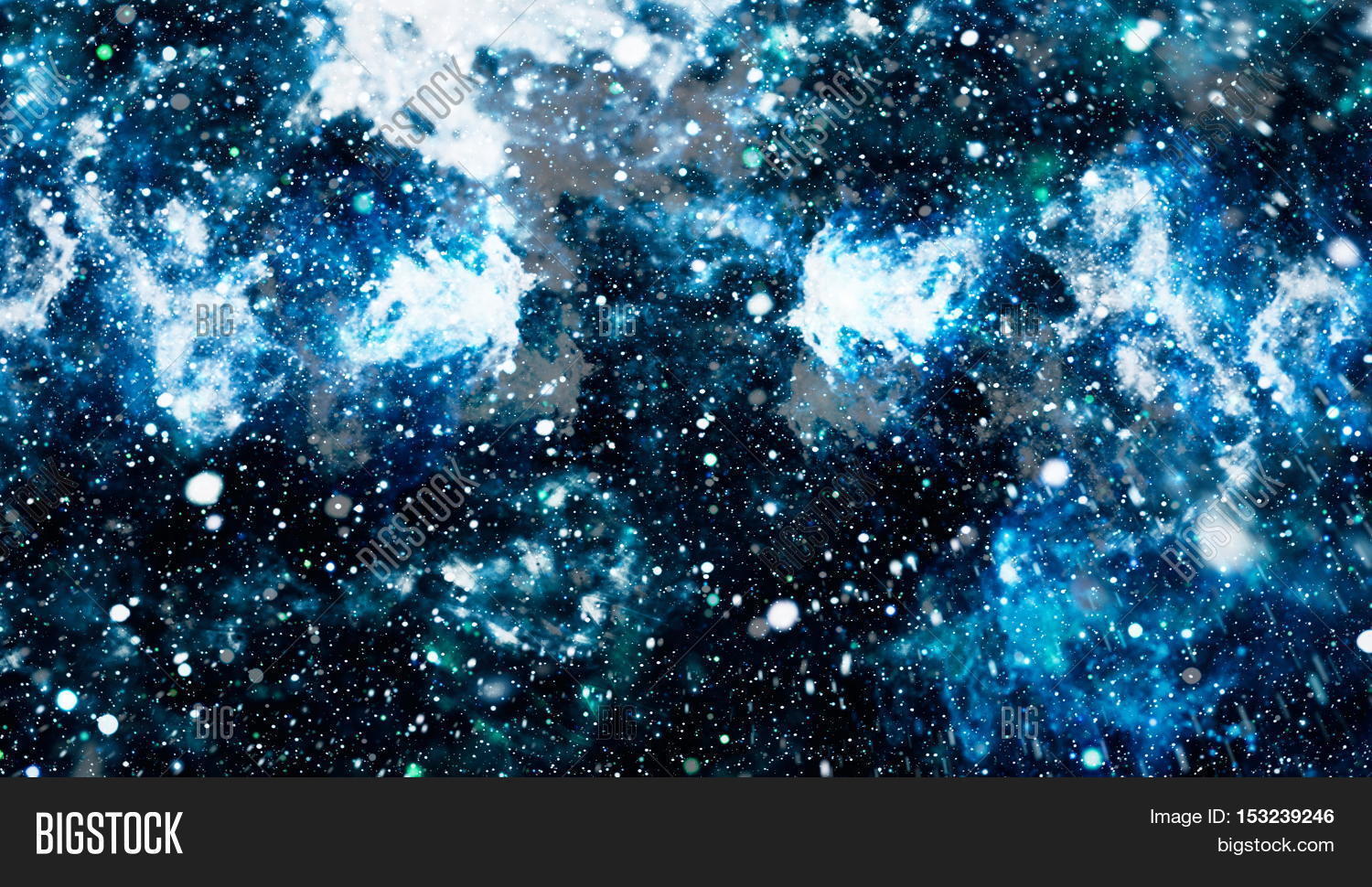 Blue Nebula Background Image & Photo (Free Trial) | Bigstock