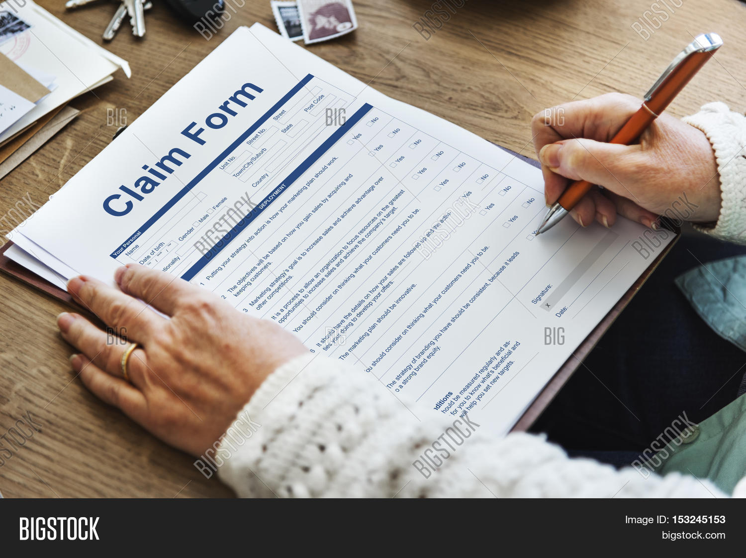 Claim Form Document Image & Photo (Free Trial) | Bigstock