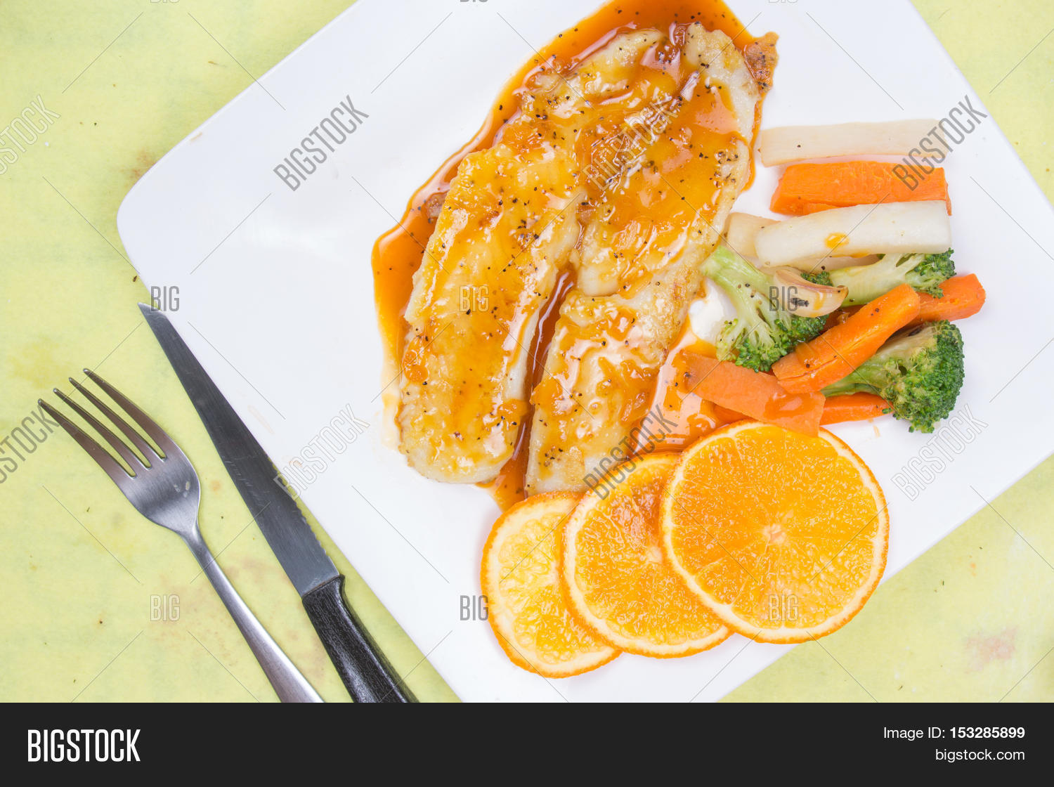 Dory Fish Steak Orange Image & Photo (Free Trial) | Bigstock