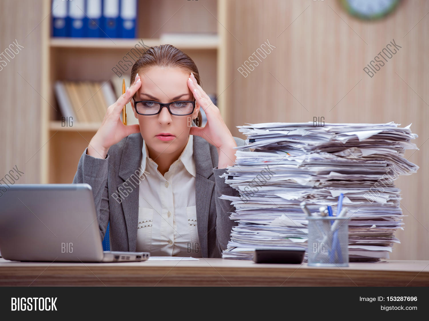 Busy Stressful Woman Image & Photo (Free Trial) | Bigstock
