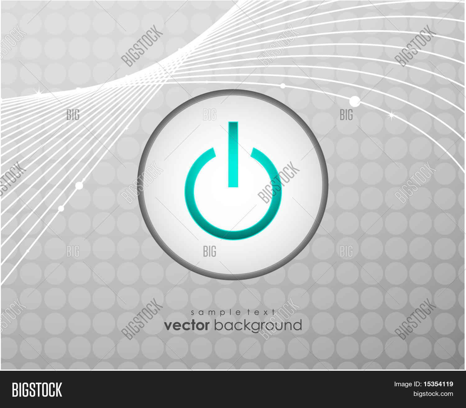 Blue Power Button On Vector & Photo (Free Trial) | Bigstock