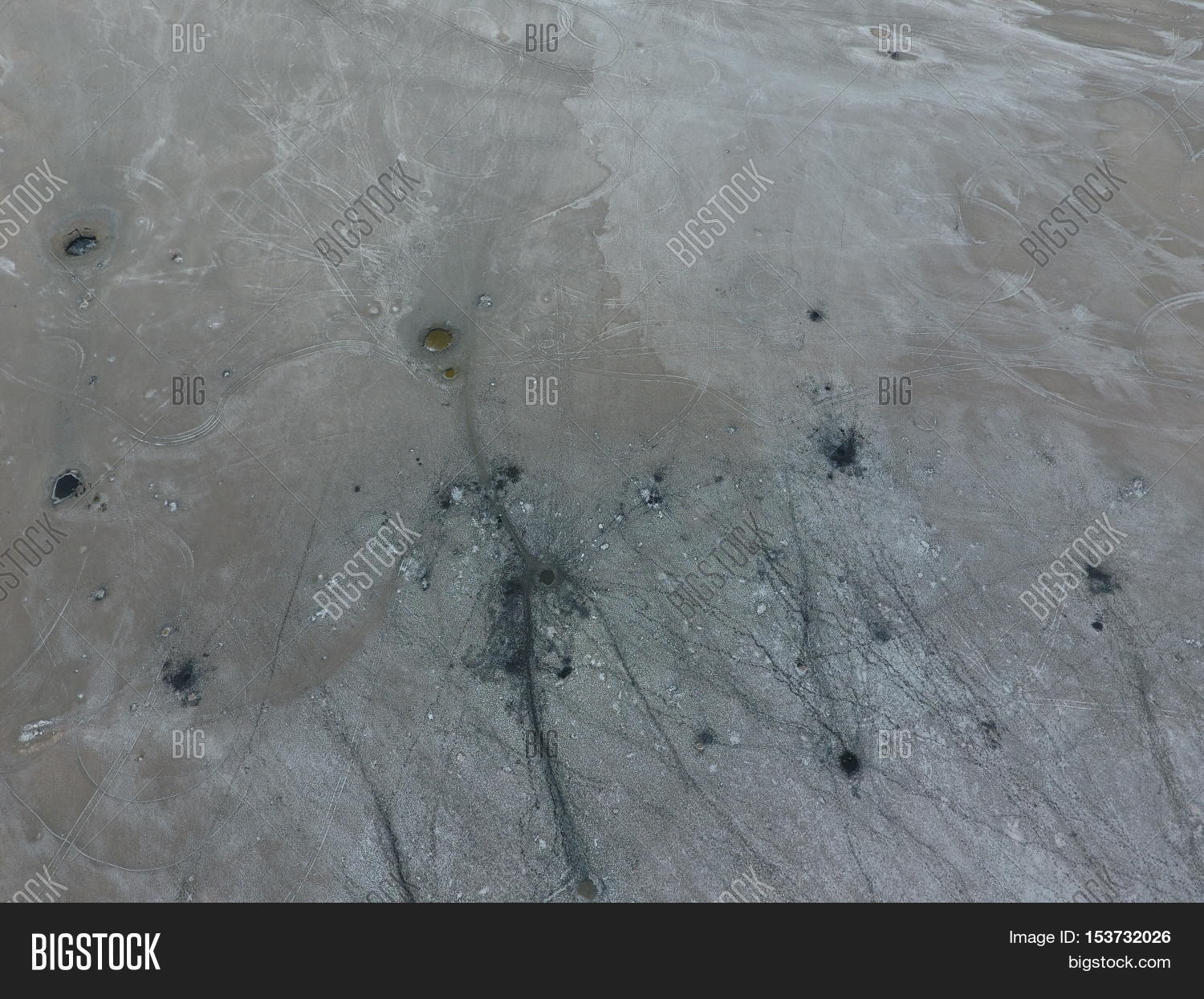 Top View Salt Lake Mud Image & Photo (Free Trial) | Bigstock
