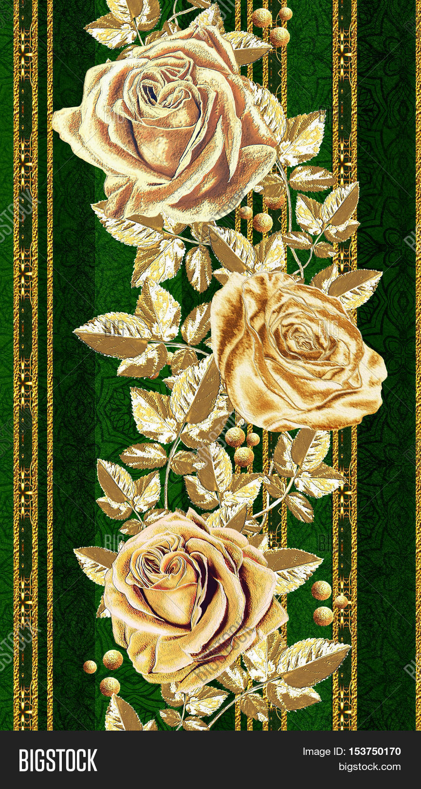 Vertical Floral Border Image & Photo (Free Trial) | Bigstock