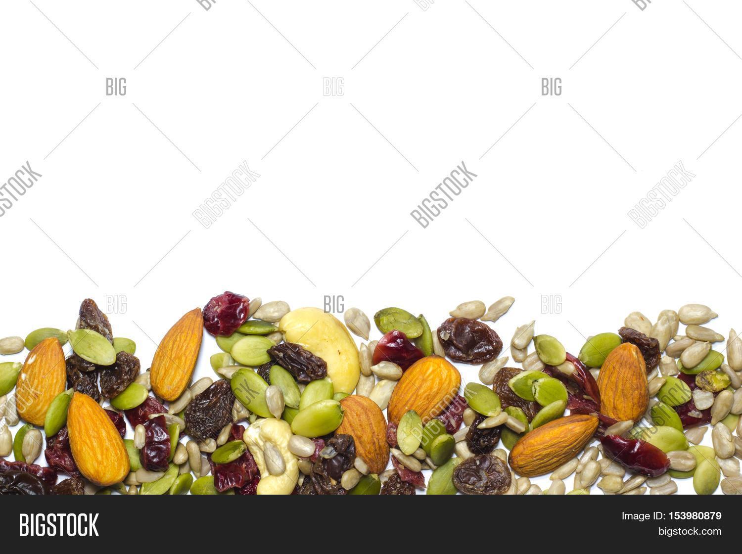 Trail Mix On White Image & Photo (Free Trial) | Bigstock