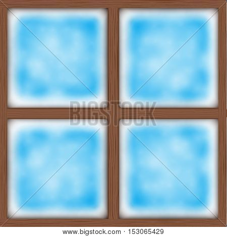 Frosted Window. Ice Vector & Photo (Free Trial) | Bigstock