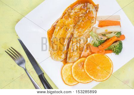 Dory Fish Steak Orange Image & Photo (Free Trial) | Bigstock