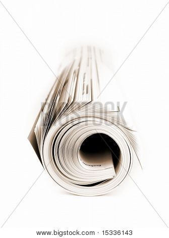 Magazine Roll Isolated Image & Photo (Free Trial) | Bigstock