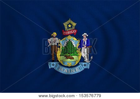 Flag US State Maine. Image & Photo (Free Trial) | Bigstock