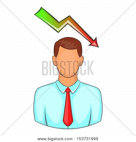 Man Falling Graph Vector & Photo (Free Trial) | Bigstock