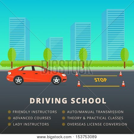 Driving School Web Vector & Photo (Free Trial) | Bigstock