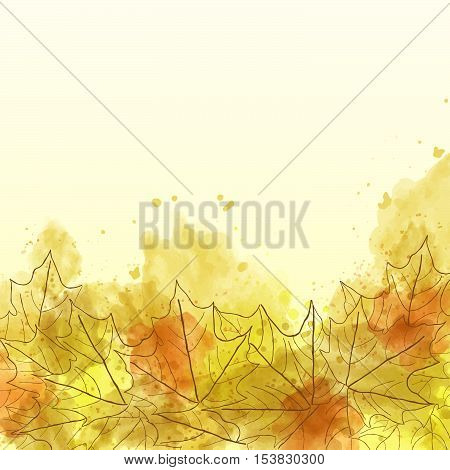 Autumn Watercolor Vector & Photo (Free Trial) | Bigstock