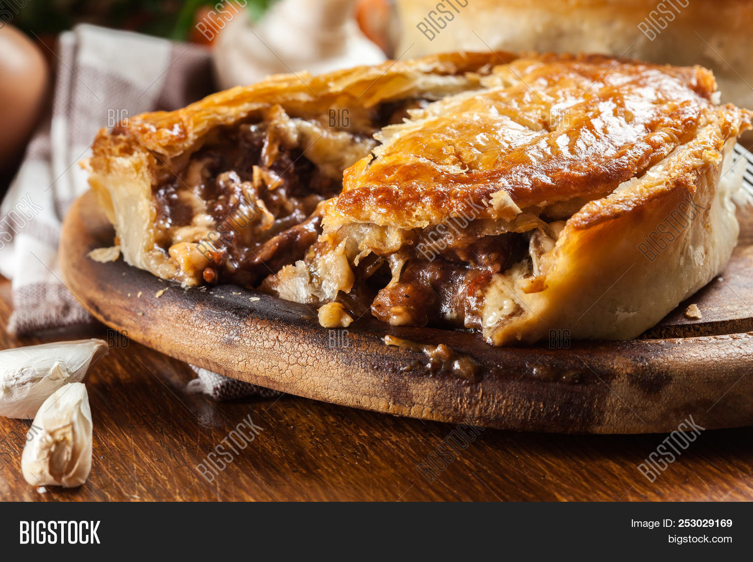 Fresh Beef Stew Pie On Image & Photo (Free Trial) | Bigstock