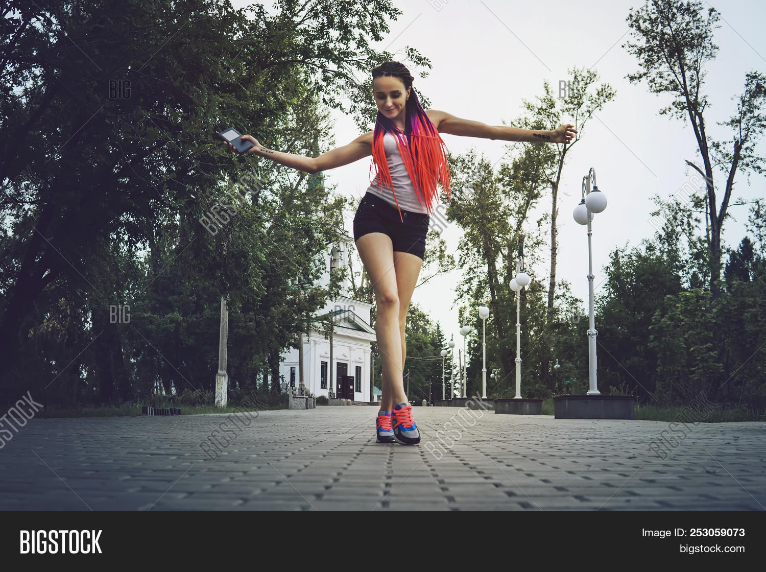 Excited Girl Dancing Image & Photo (Free Trial) | Bigstock