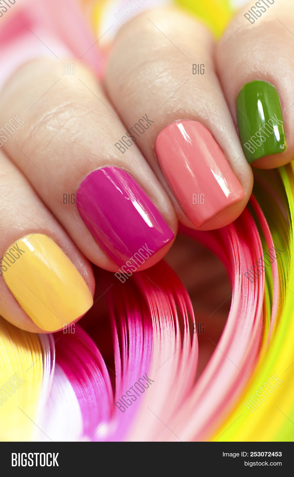 Multi-colored Manicure Image & Photo (Free Trial) | Bigstock