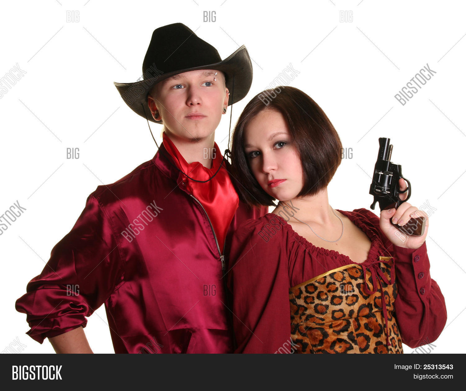 Couple Cowboys On Image & Photo (Free Trial) | Bigstock