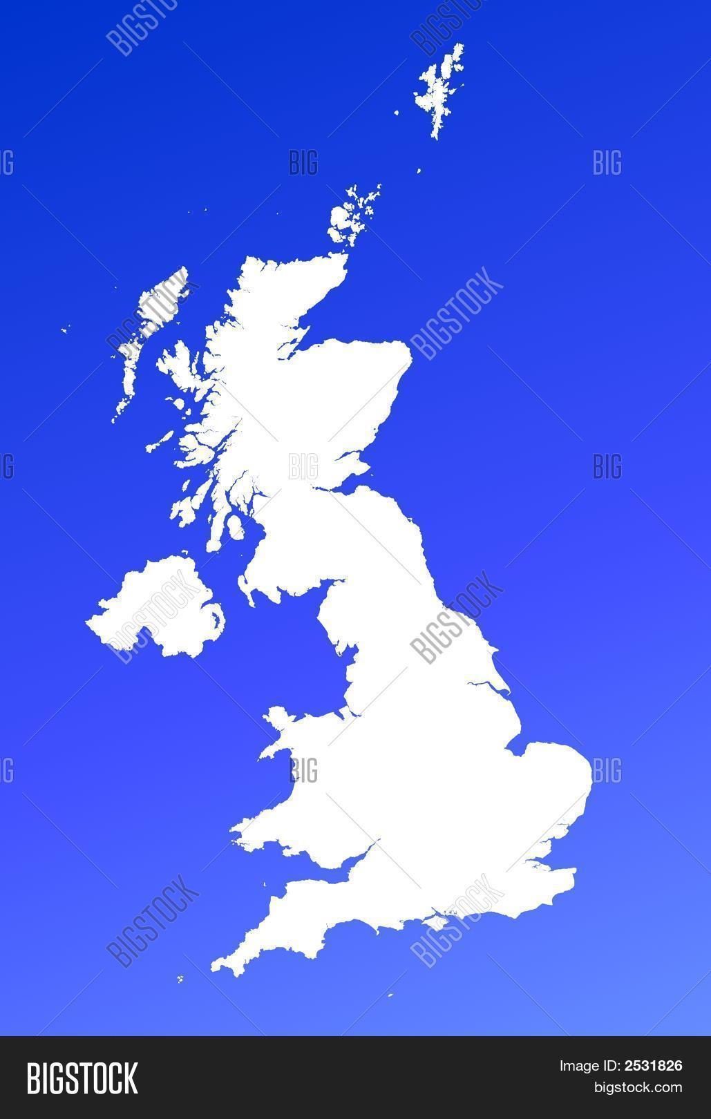 United Kingdom Map On Image & Photo (Free Trial) | Bigstock