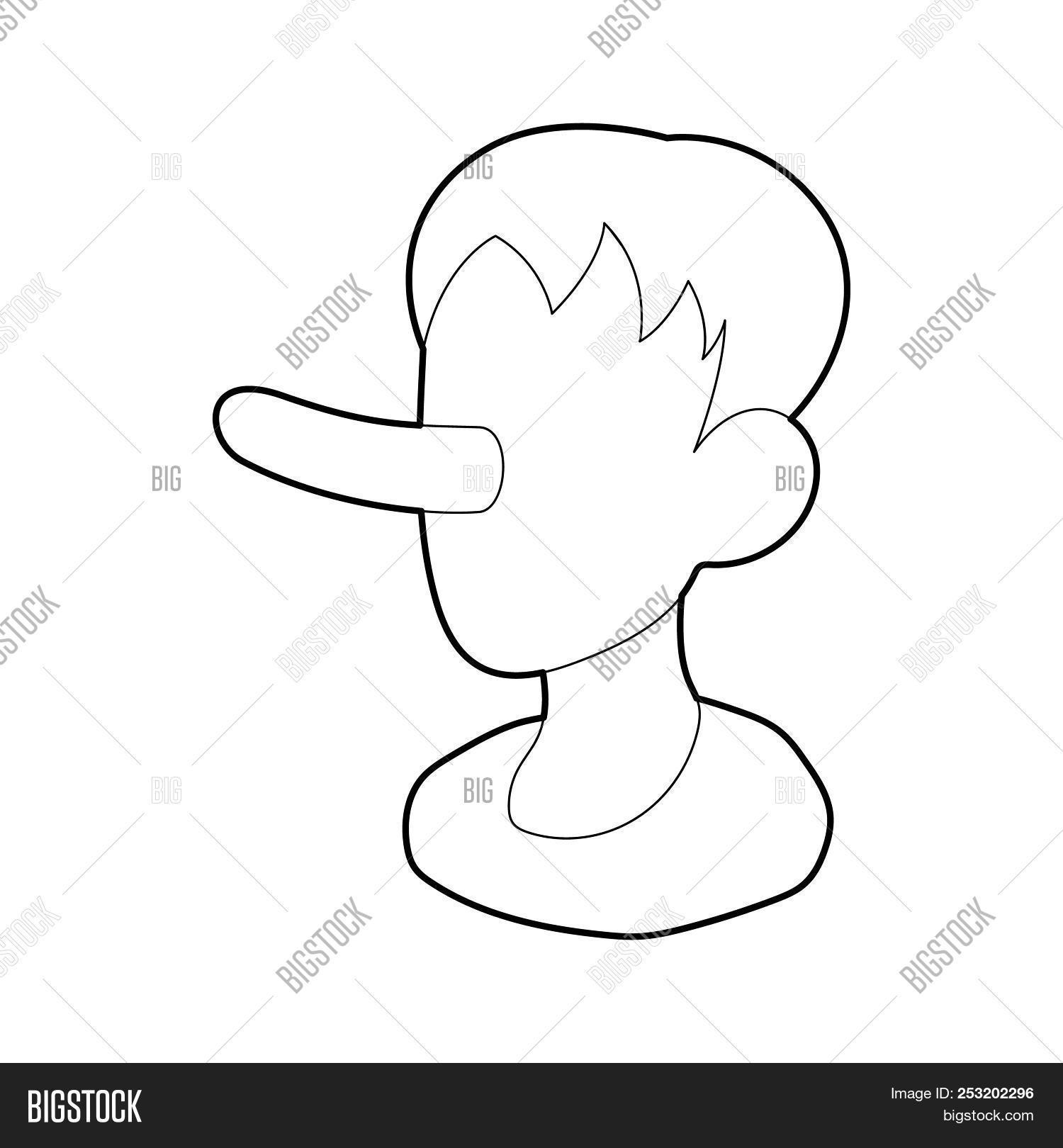 Boy Long Nose Icon Image & Photo (Free Trial) | Bigstock