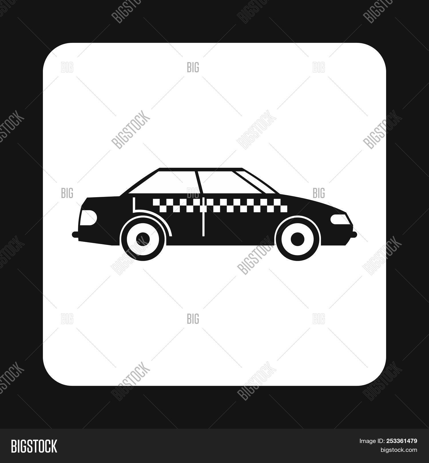 Taxi Icon Simple Style Image & Photo (Free Trial) | Bigstock