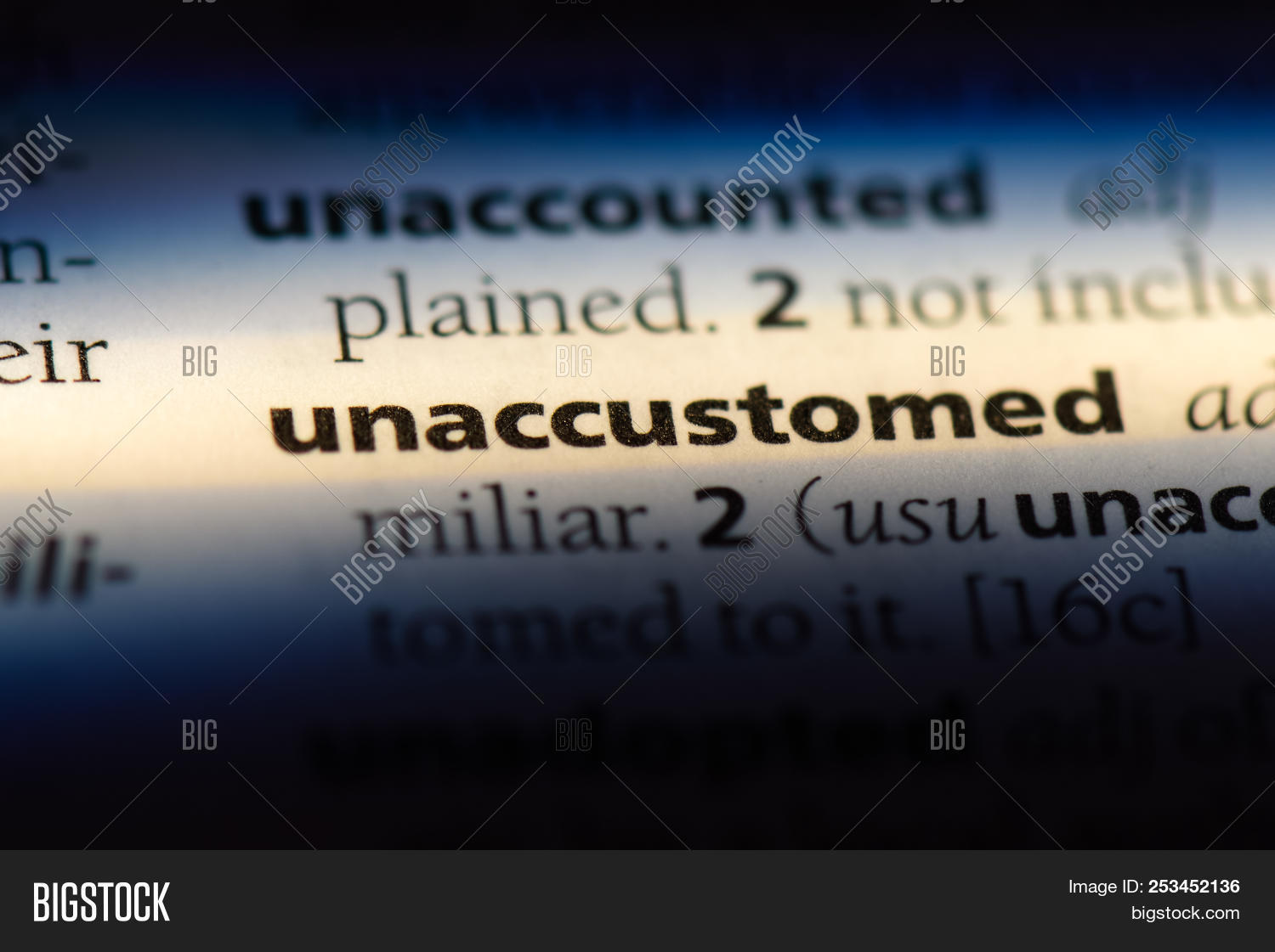 Unaccustomed Word Image & Photo (Free Trial) | Bigstock