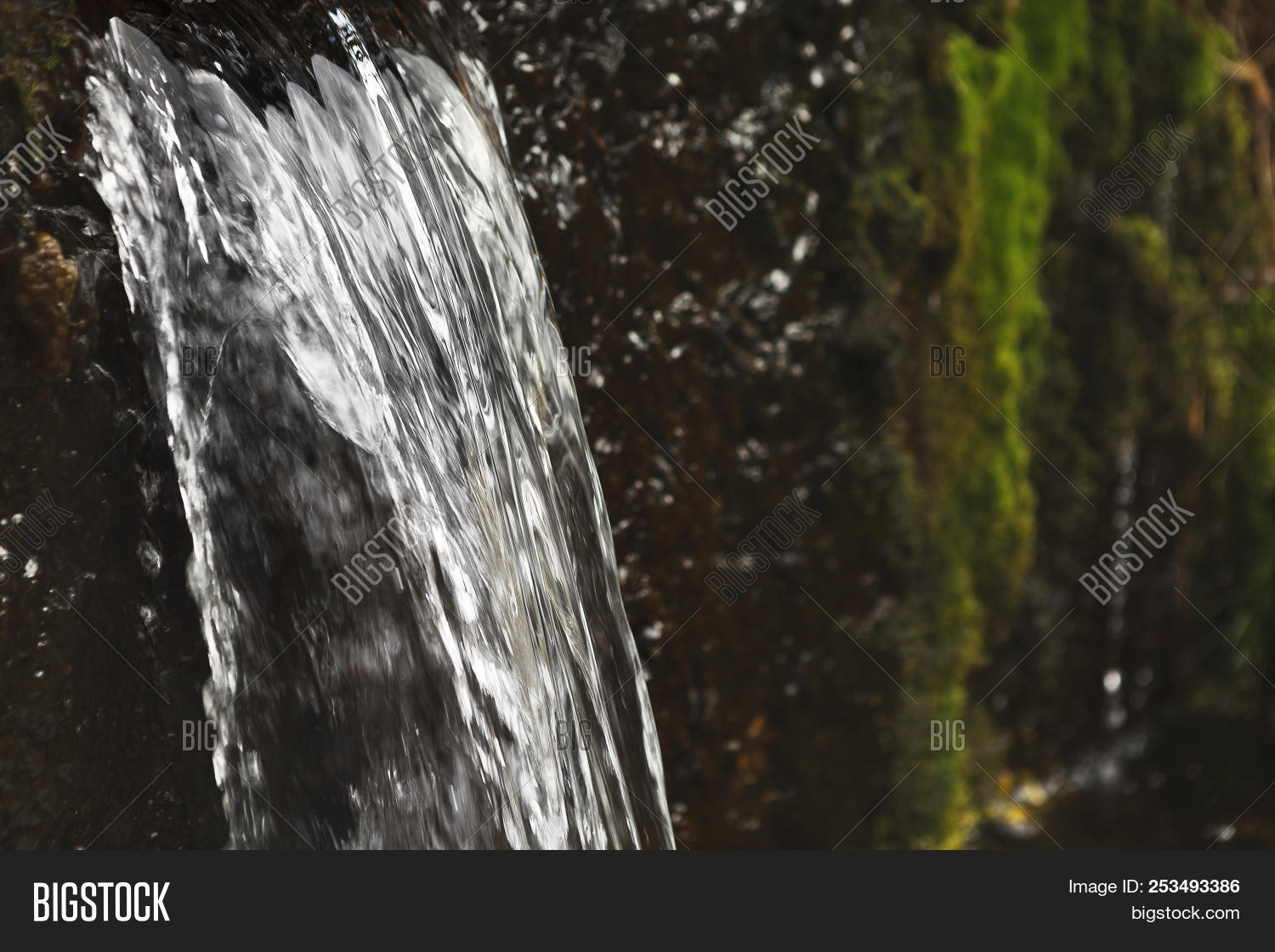 Falling Water Closeup Image & Photo (Free Trial) | Bigstock