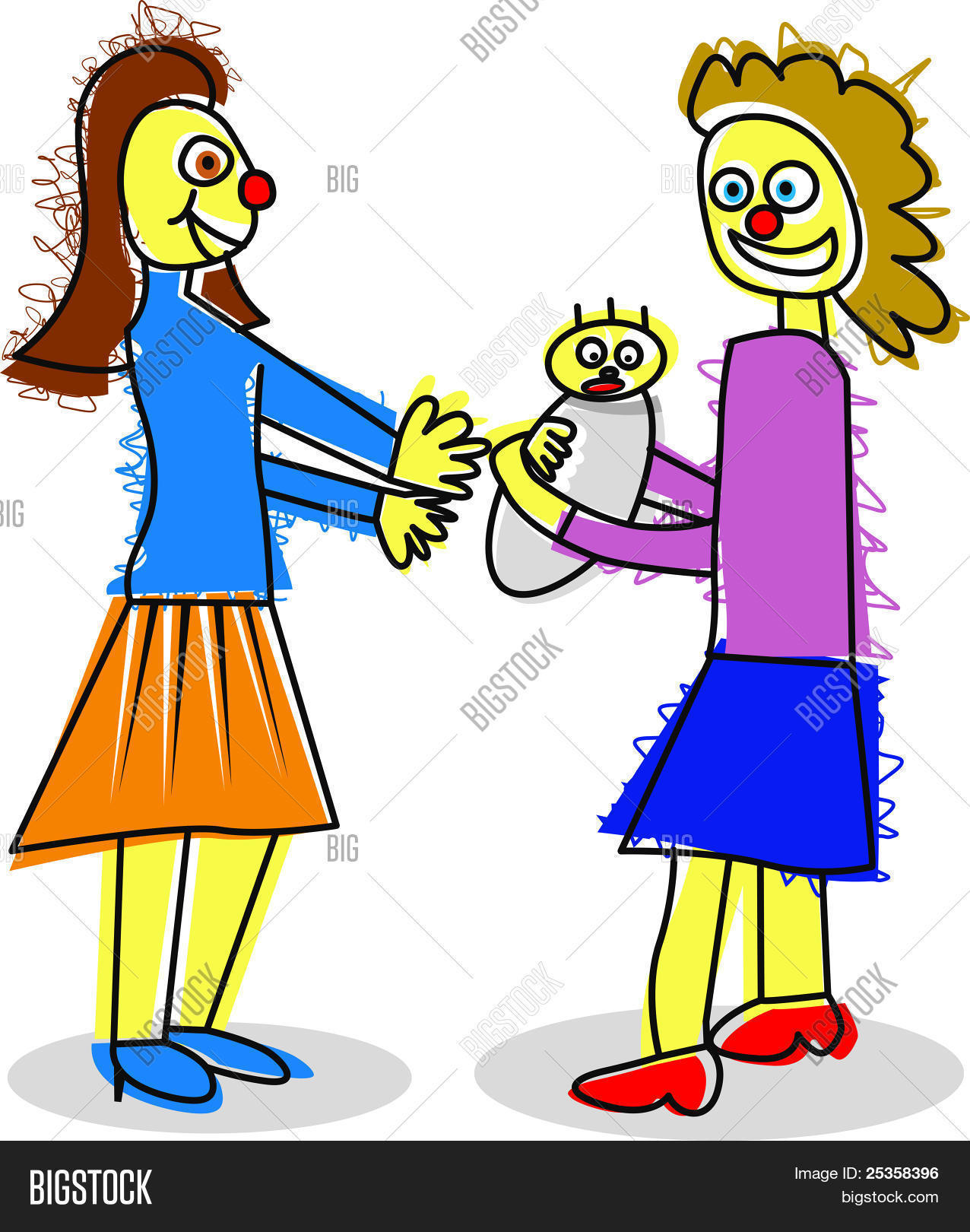Cartoon Mum Vector & Photo (Free Trial) | Bigstock