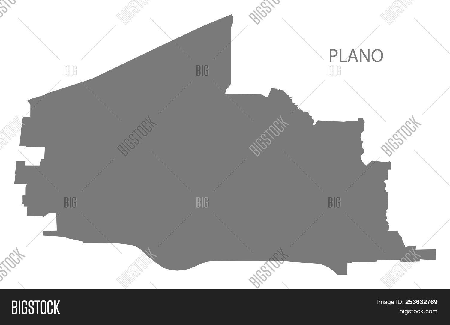 Plano Texas City Map Image & Photo (Free Trial) | Bigstock