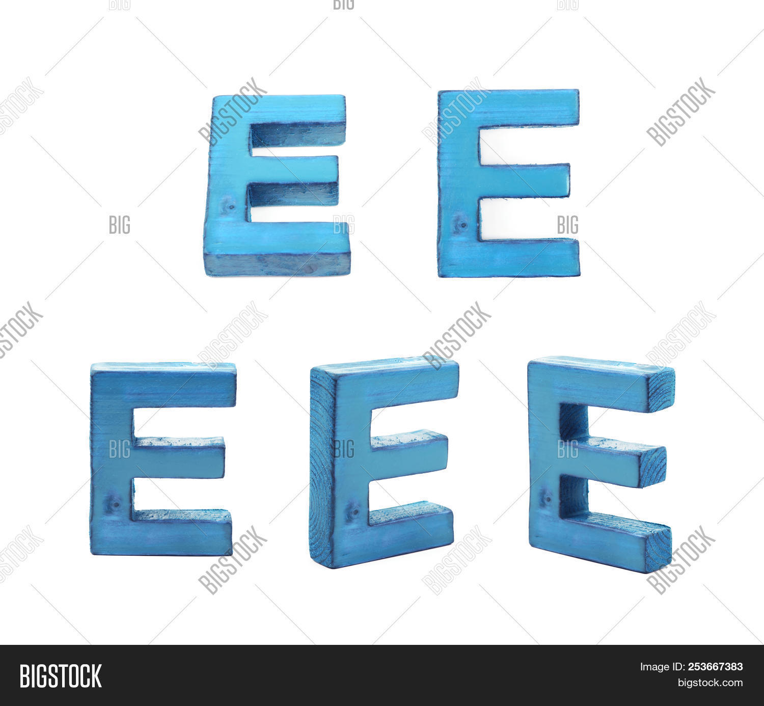 Single Sawn Wooden E Image & Photo (Free Trial) | Bigstock