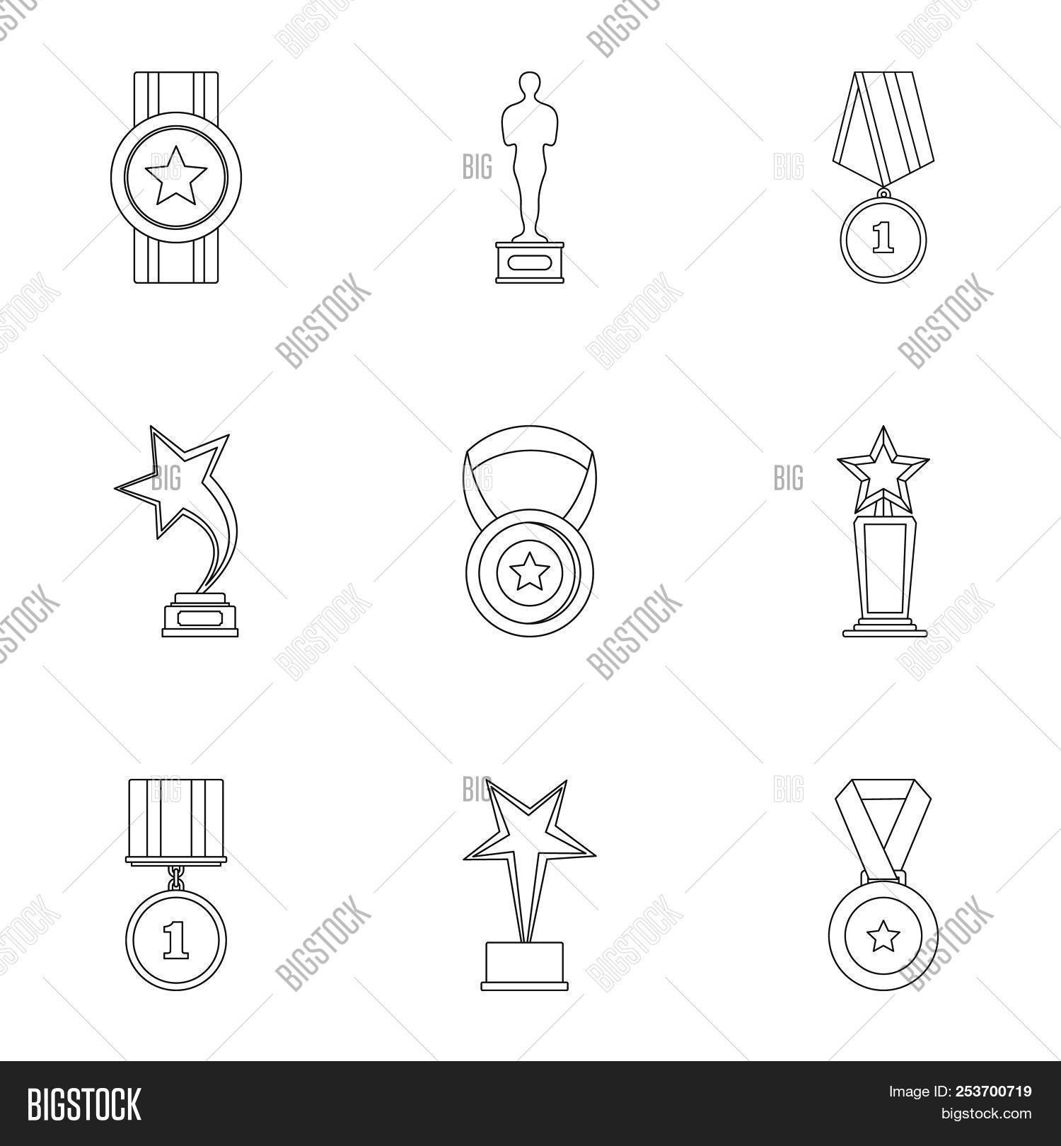 Recompense Icons Set. Image & Photo (Free Trial) | Bigstock