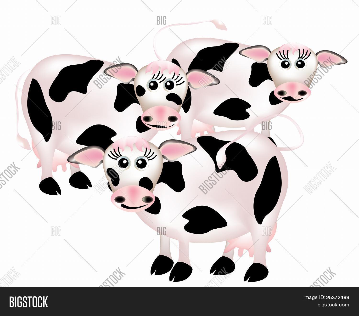 Group Cows, Cartoon Vector & Photo (Free Trial) | Bigstock