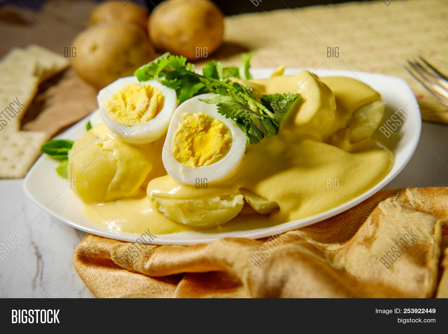 Papa La Huancaina Image & Photo (Free Trial) | Bigstock